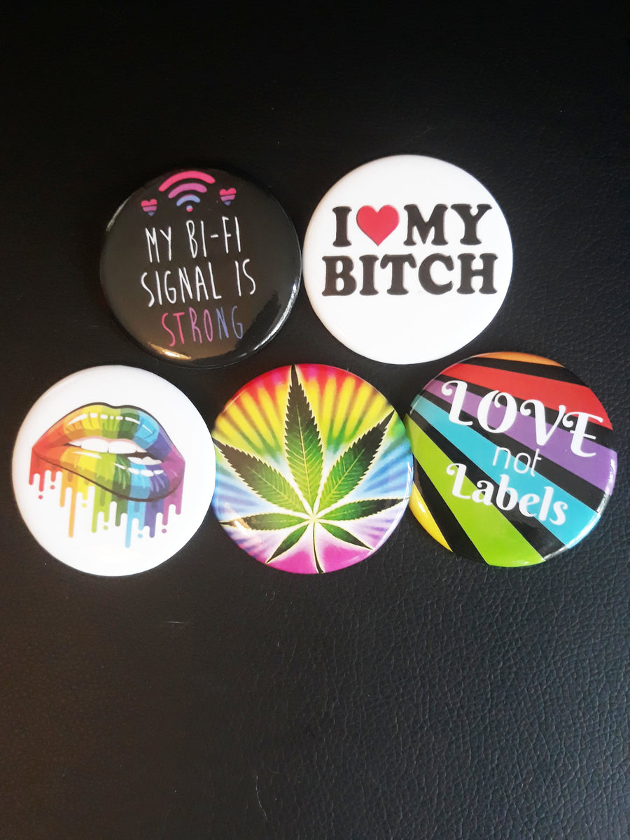 LGBT Buttons 2.25" – Rainbow Love